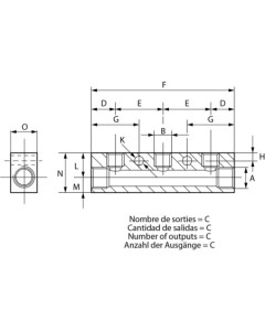 Stainless steel connection blocks