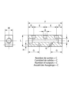 Stainless steel connection blocks