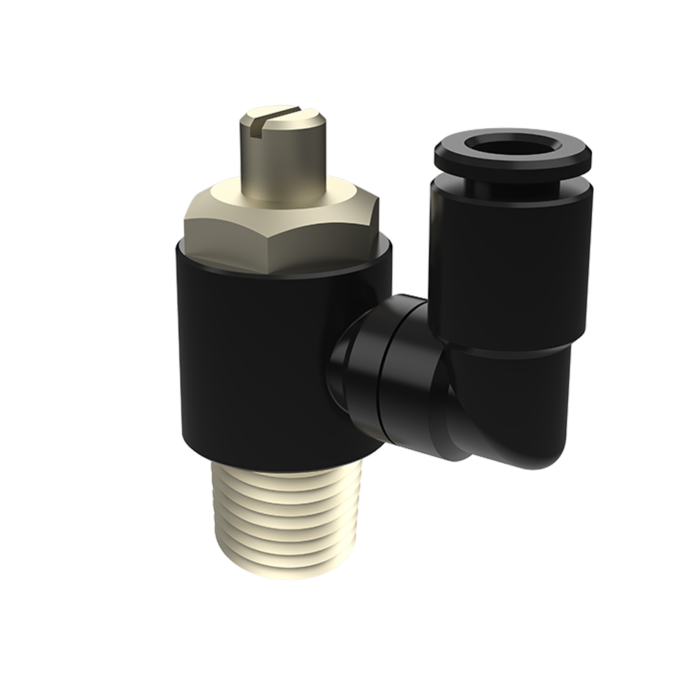 Flow controller Banjo output - Taper thread